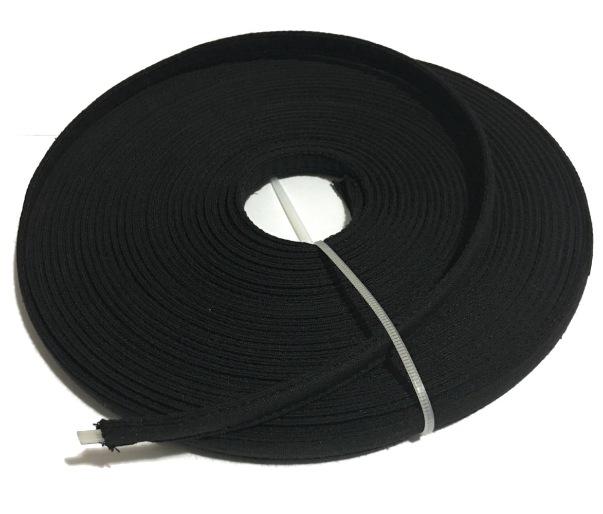 Cotton Covered Poly Boning 1/2" Polypropylene Black (12 Yards ...
