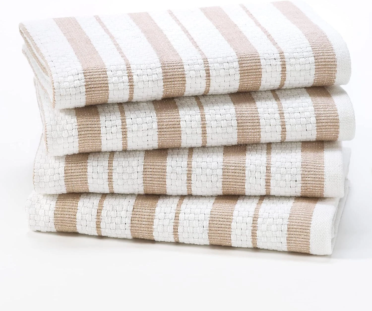 Cotton Craft - 4 Pack - Basket Weave Kitchen Towels - Linen - Cotton ...