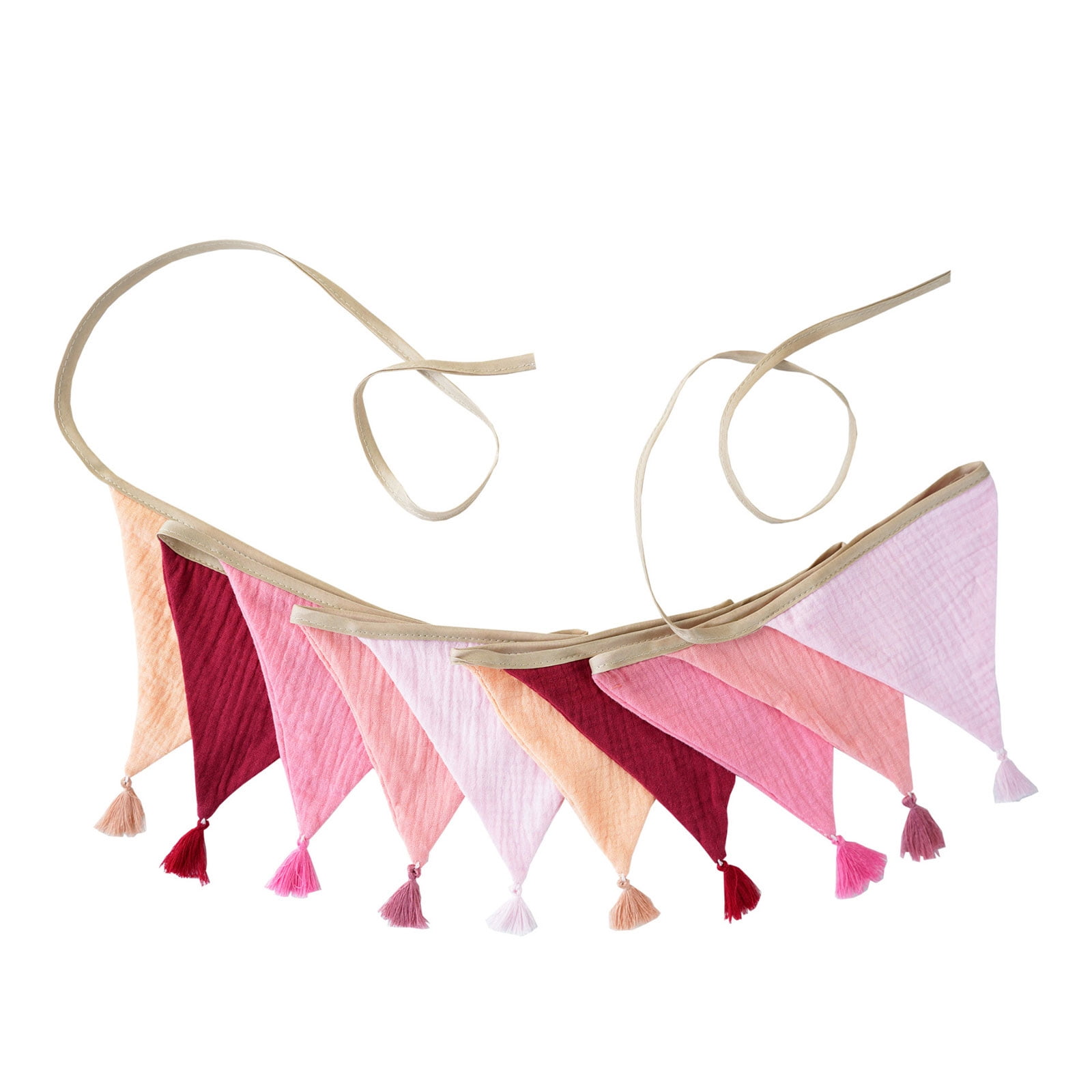 Cotton Crepe Triangle Pennant Flags For Toddler Room Birthday Party ...