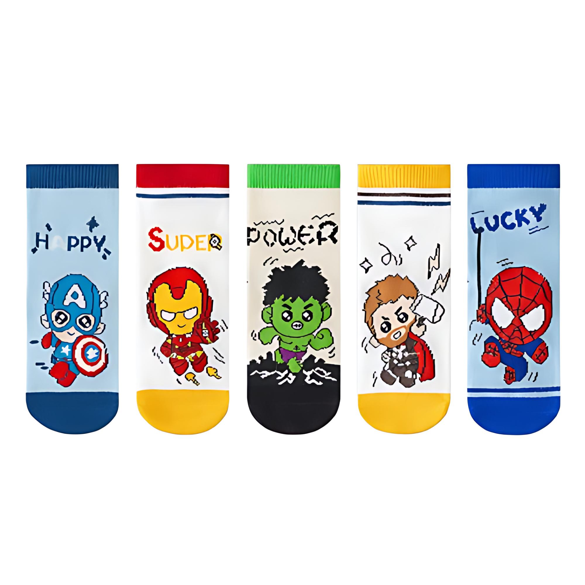 Cotton Crew Super Hero Socks for Girl Kids Toddler Fashion Cute Cartoon ...