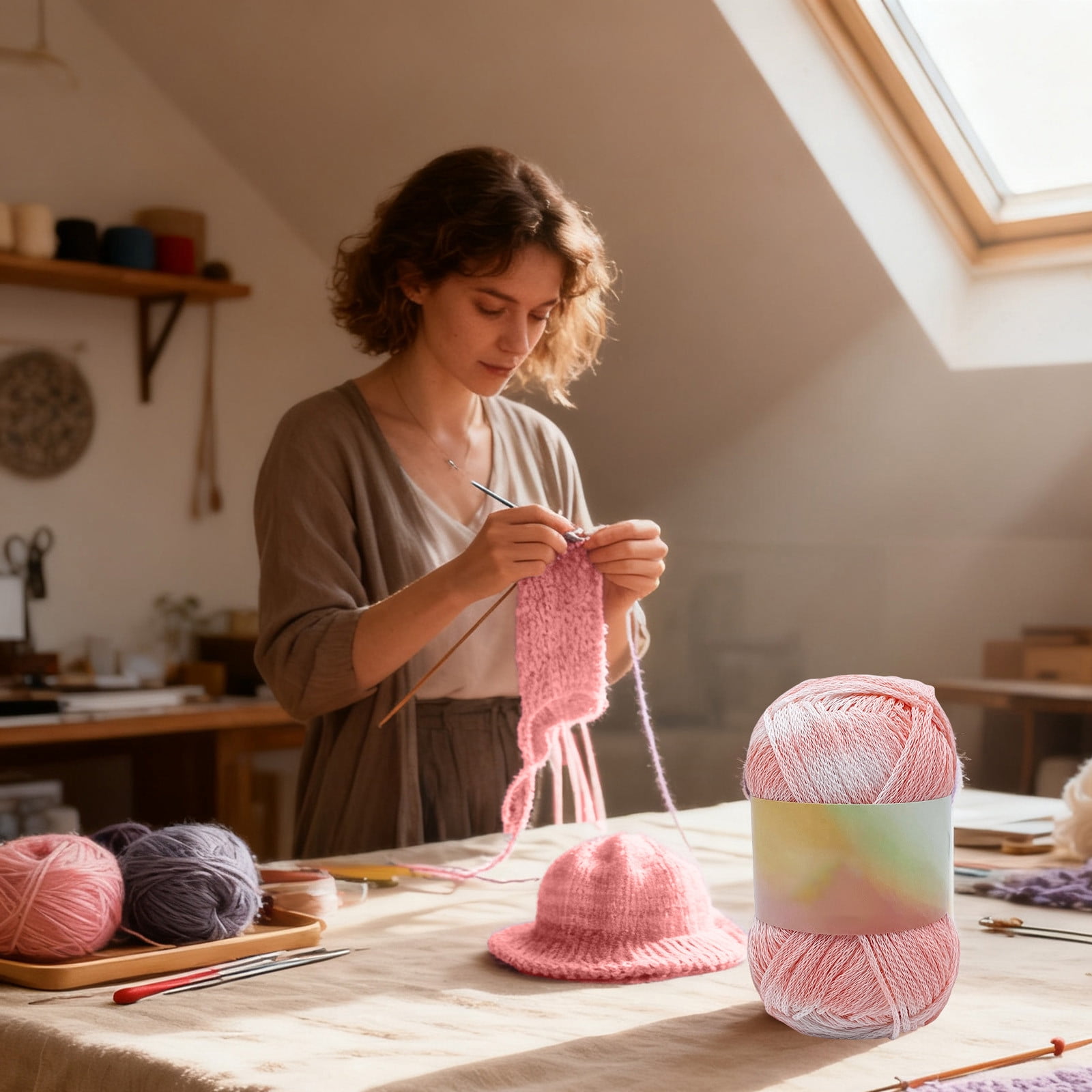 Cotton Crochet & KnittingYarn, Soft Temperature Reactive Yarns, Magic ...