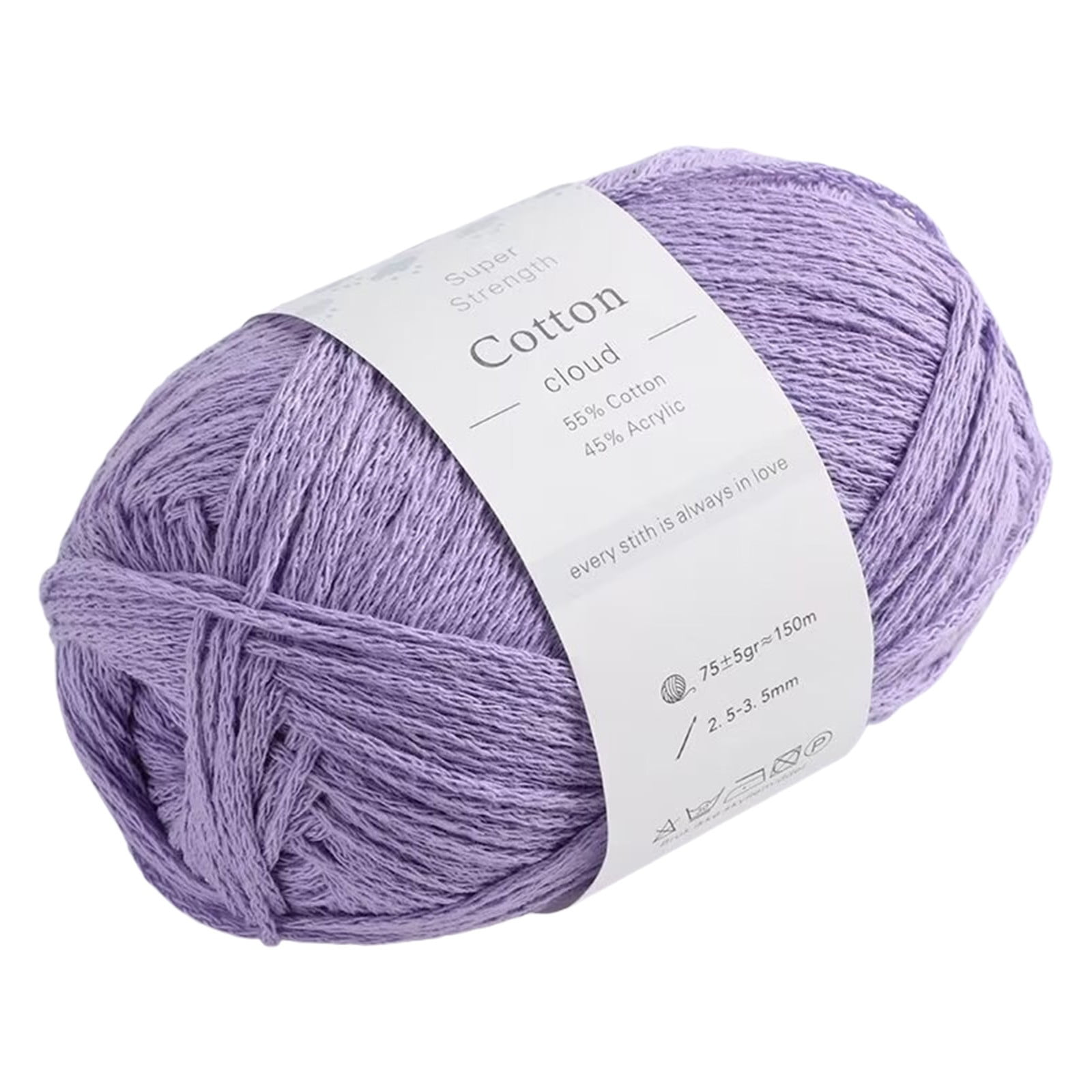 Cotton Crochet Yarn 1mm, Hollow Soft Thread for Knitting DIY Crafts ...