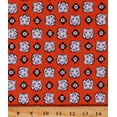 Cotton Cub Scouts Boy Scouts Tigers Paws Allover Pattern Orange Cotton ...