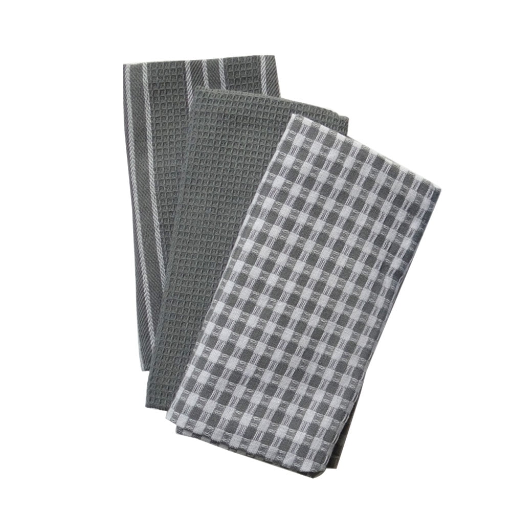 Cotton Dish Towels, Cotton Tea Towels, Grey Dish Towels for Kitchen ...