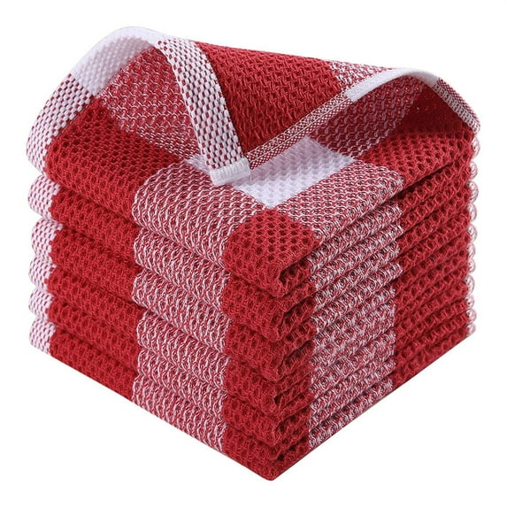 ‌Cotton Dishcloths Extra Large and Thickened Weave Kitchen Rags for ...
