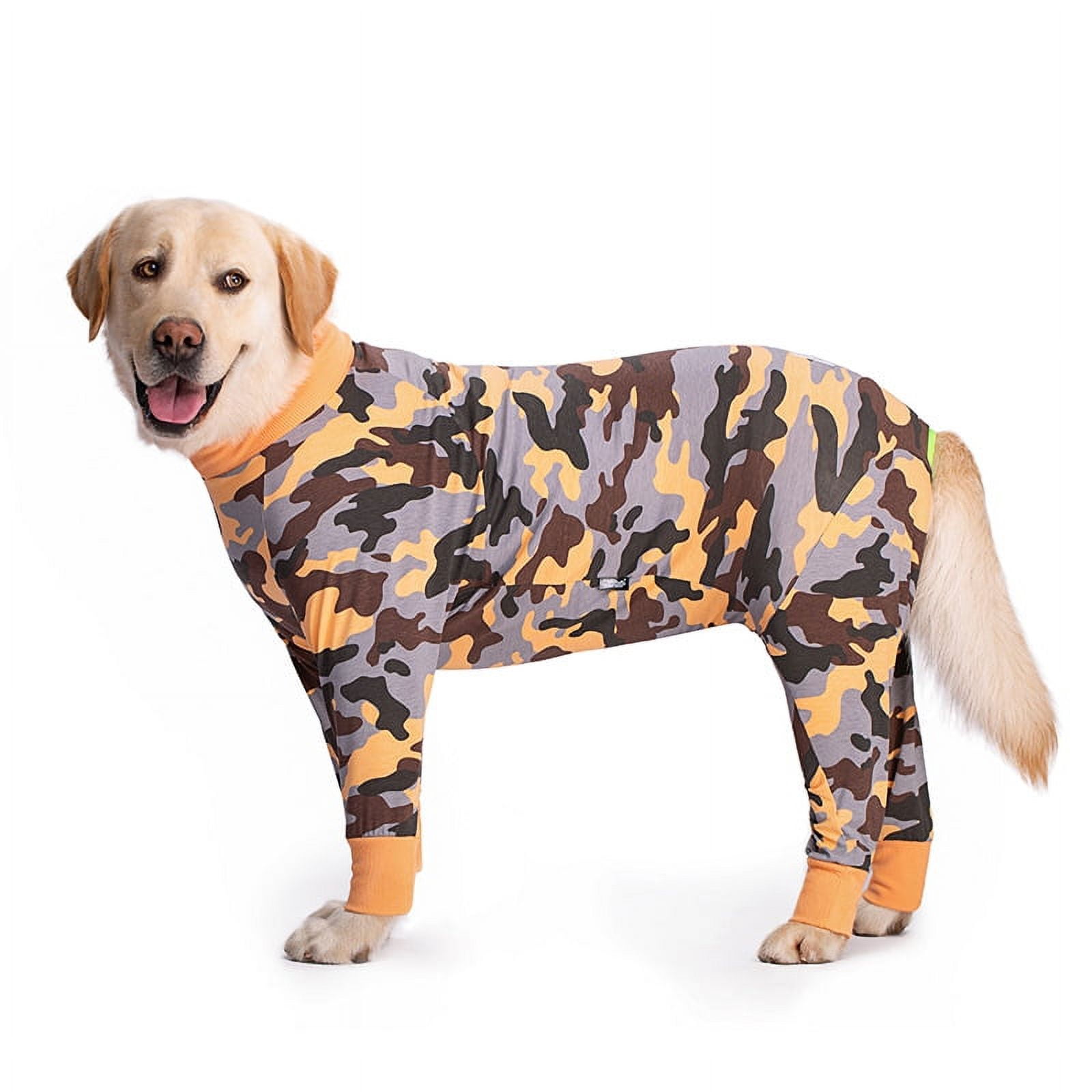 Cotton Dog Jump Suit Leopard Sleepwear Big Breed Dog Clothes Male