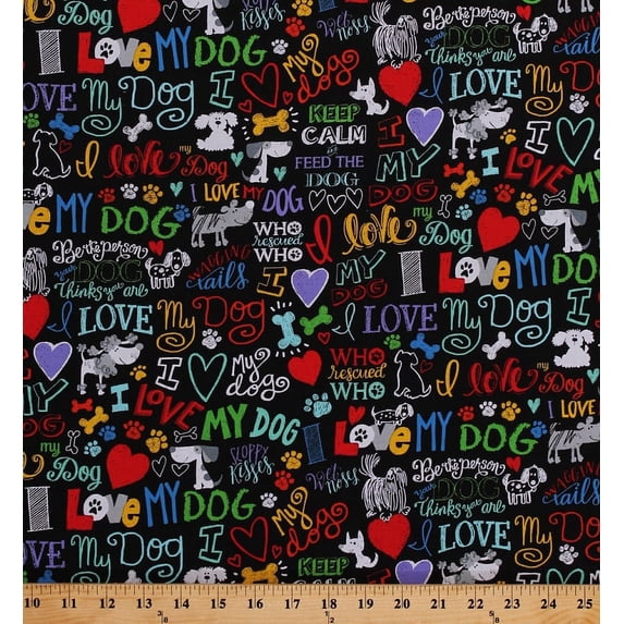 Cotton Dogs Pets Hearts I Love My Dog Words Phrases Rescues Animals ...