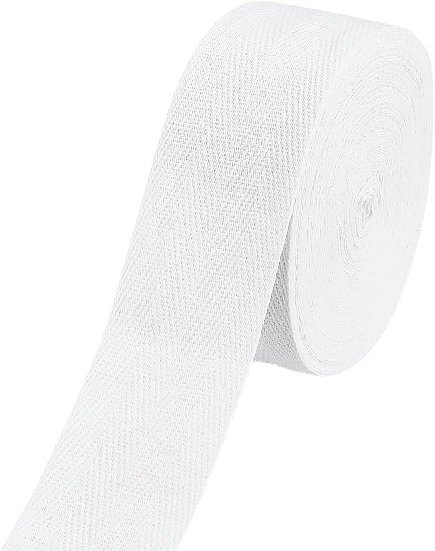 Cotton Double Herringbone Ribbon Clothes Accessories White 2 inch(50mm ...