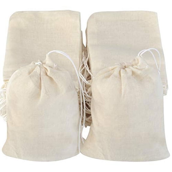 Cotton Drawstring Bags,Reusable Muslin Bag Natural Cotton Bags with ...