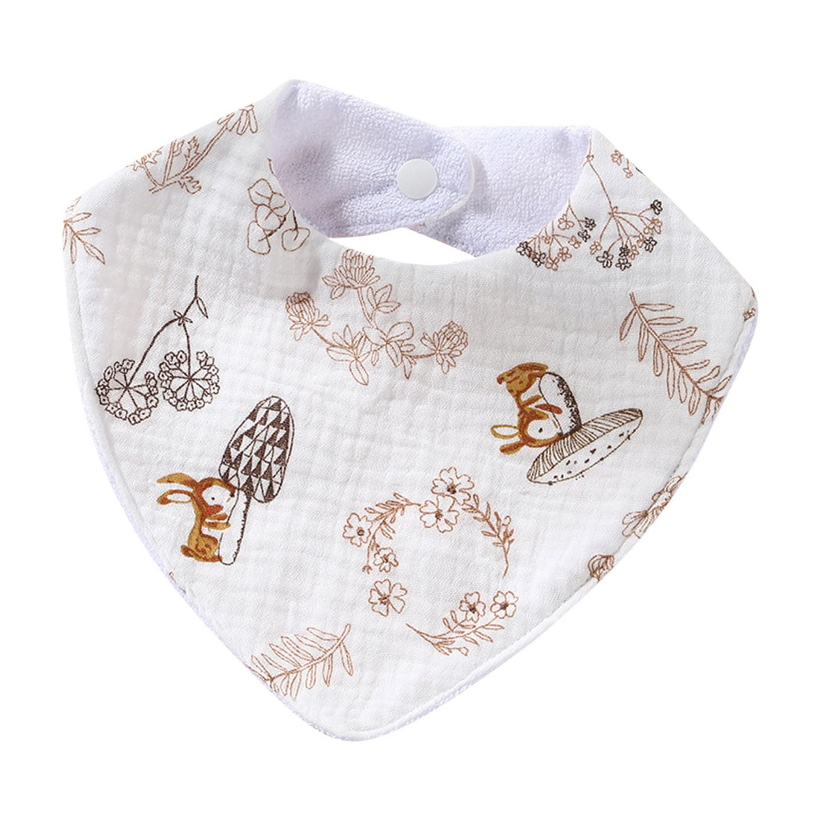 Cotton Drool Bibs Baby Triangle Bandana Bib Infant Muslin Bibs Soft ...