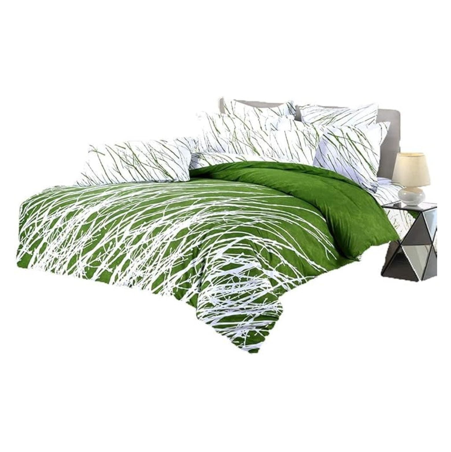 Cotton Duvet Cover Set - Tree Branches Design - Full Size - 3 Piece ...