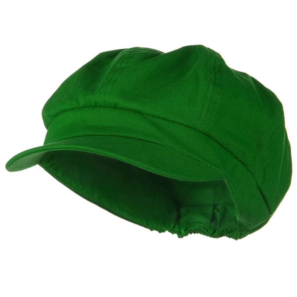 Cotton Elastic Big Size Newsboy Cap - Lime XL-2XL - Walmart.com