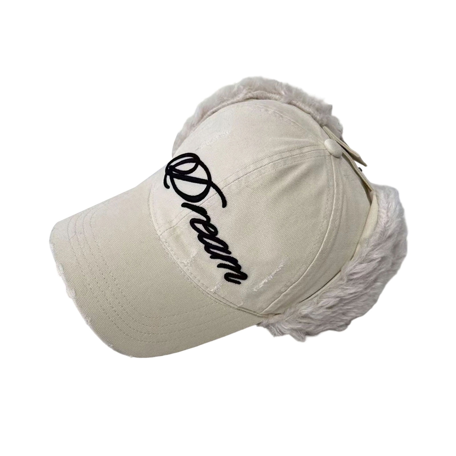 Cotton Embroidered Ear Flap Baseball Cap Fashion Outdoor Hat for ...