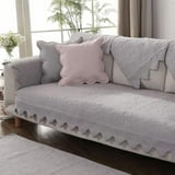 Cotton Embroidery Couch Sofa Cover Leaf and Floral Pattern Nonslip ...