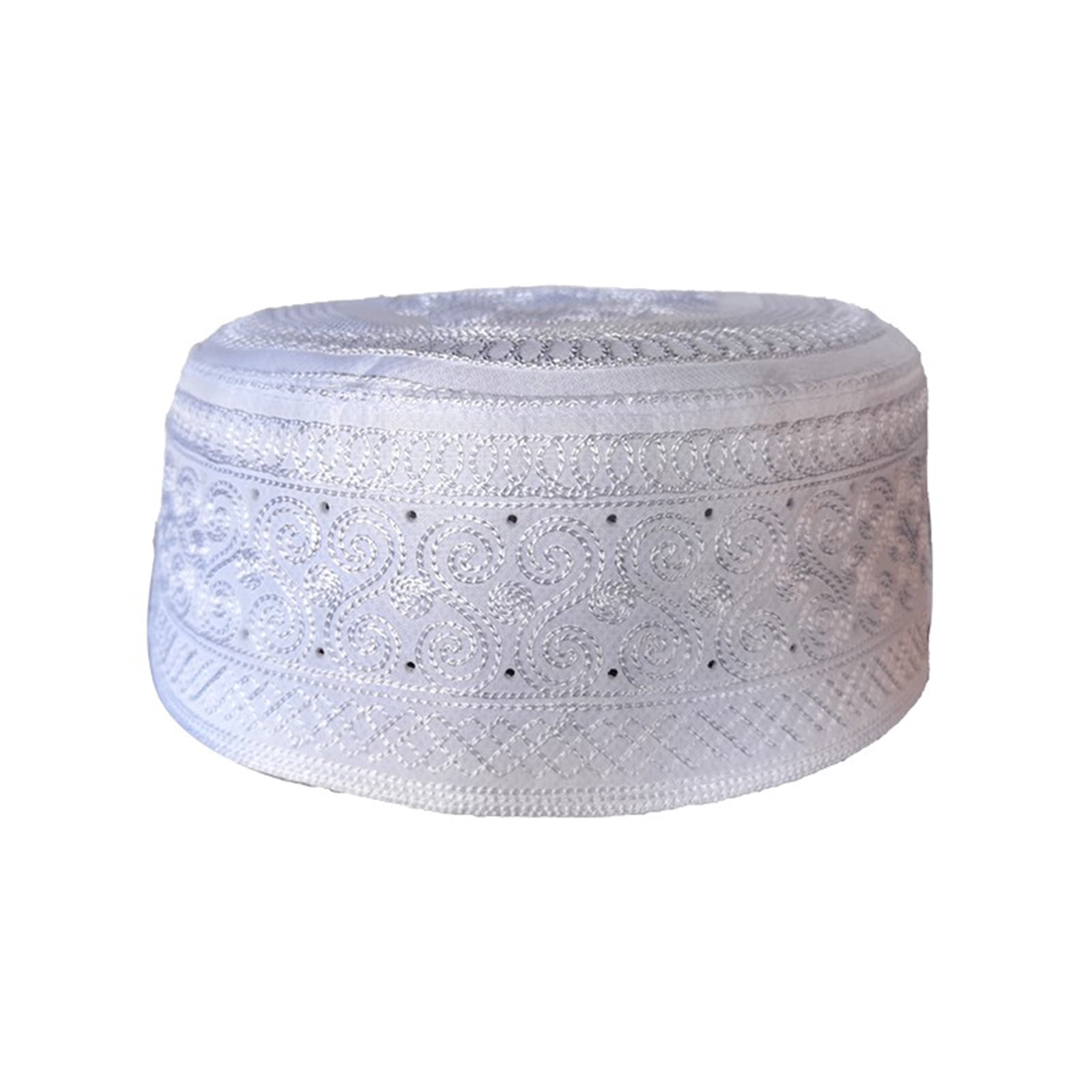 Cotton Embroidery Turban Hat for Men Breathable Kufi Prayer Hat EID ...