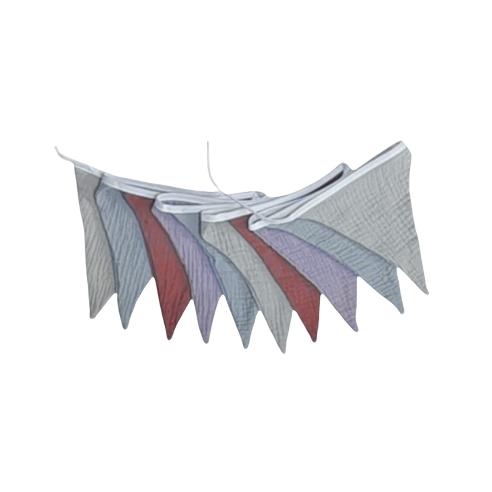 Cotton Fabric Pennant String Bunting Flags Triangular Banners Garlands ...