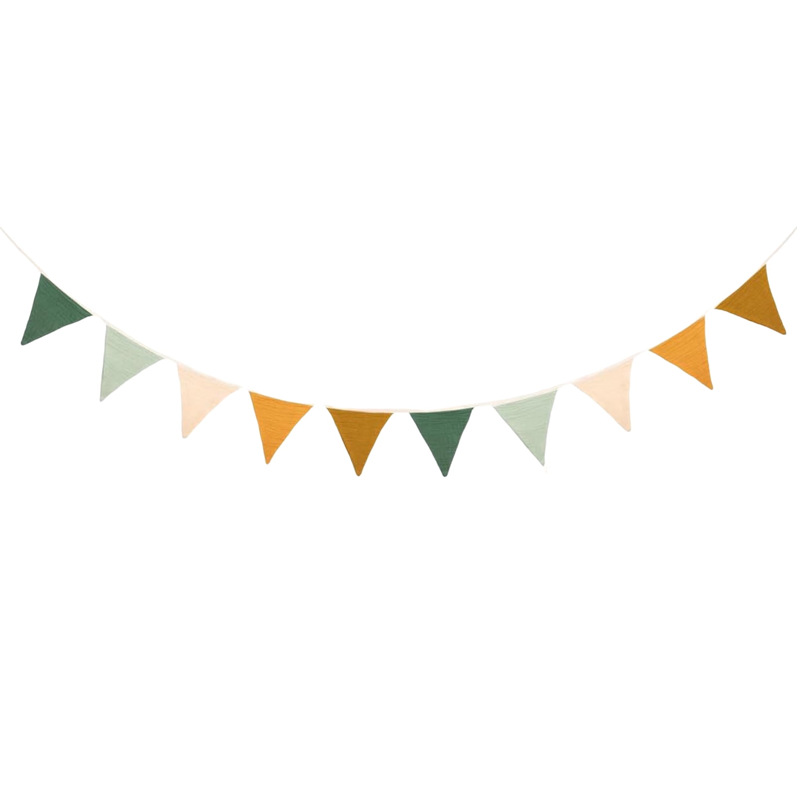 Cotton Fabric Pennant String Bunting Flags Triangular Banners Garlands ...