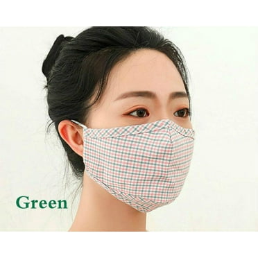 Face Mask Triple Layers 100% Cotton Washable Reusable With Filter ...