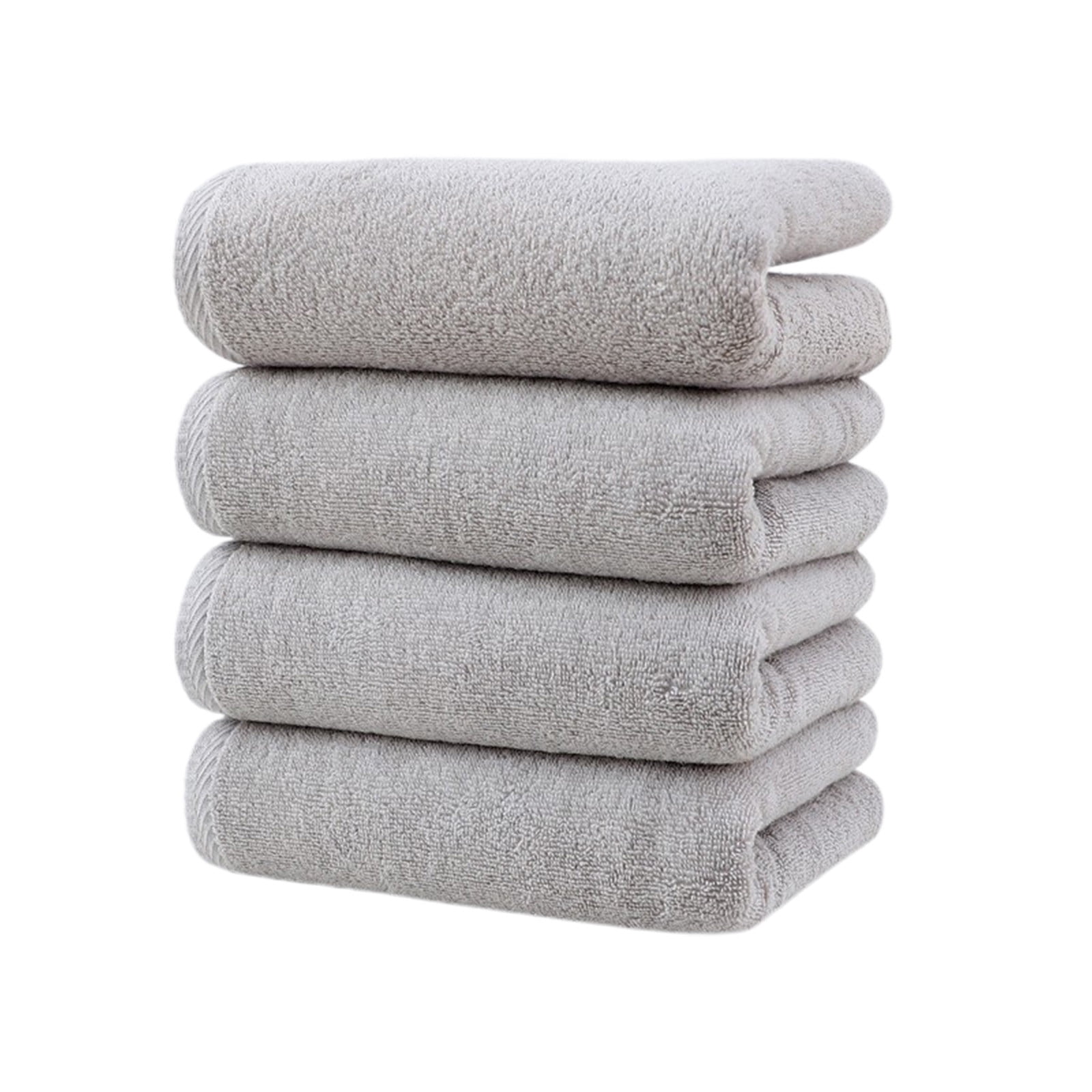 Cotton Face Towels, Absorbent Washcloths, 4-Piece Set Soft Durable ...