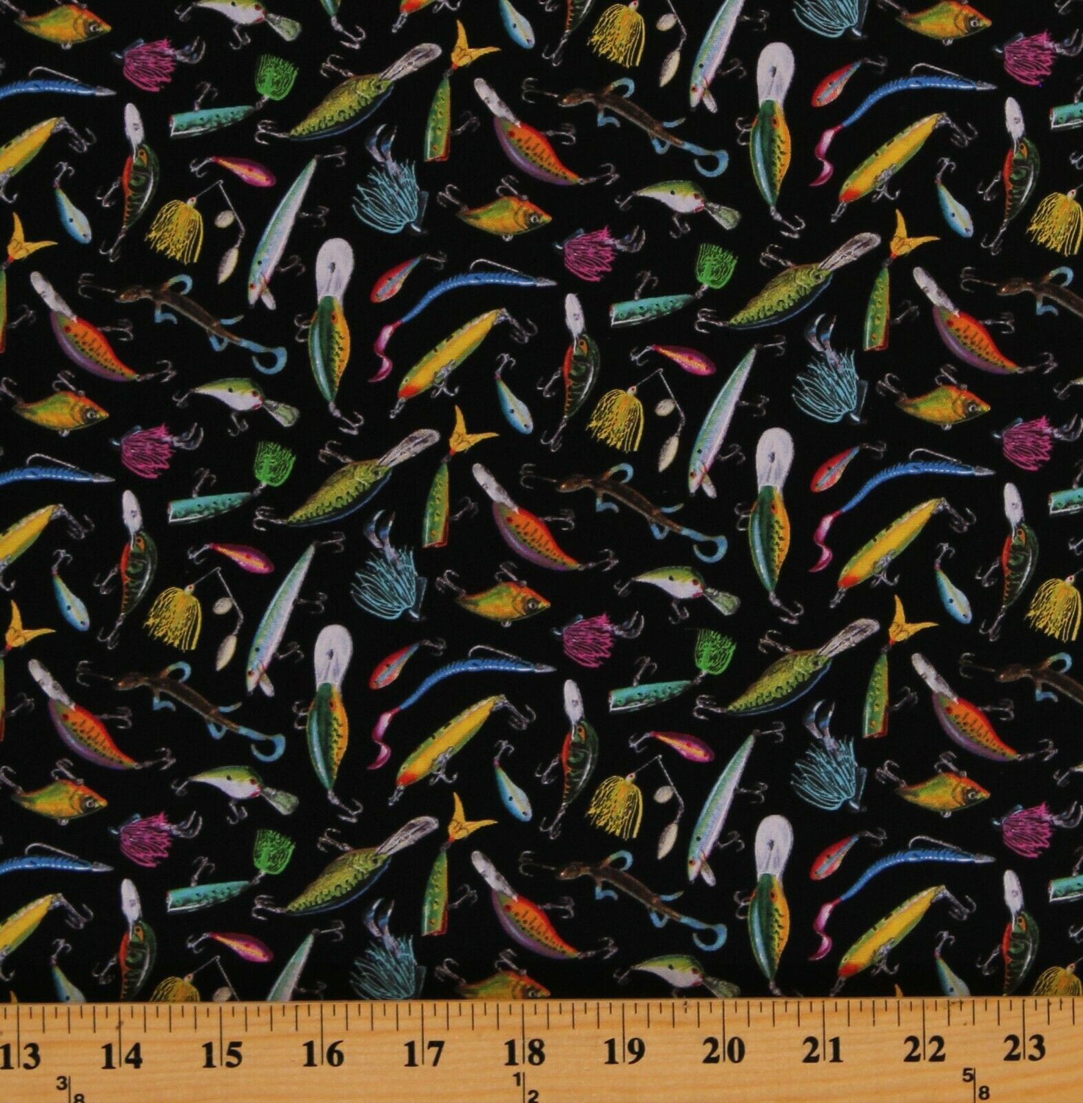 Cotton Fishing Lures Fishing Geer Tackle Bait Tight Lines Black Cotton ...