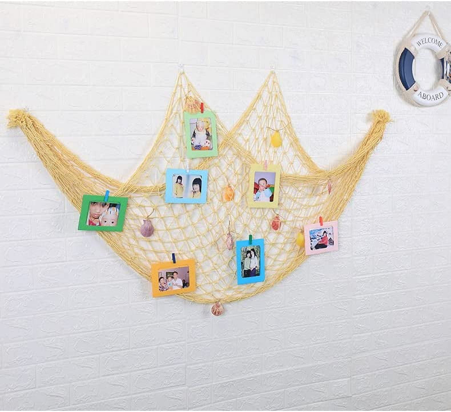 Cotton Fishing Net Decorative 79 Inch Beach Themed Decor Home Bedroom ...