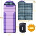 Cotton Flannel Liner Sleeping Bag for Adults Teens Kids, Cold Weather ...