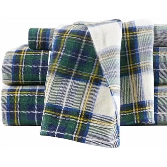 Cotton Flannel Sheets Cal King Size, Ultra Soft Flannel Sheet Set with ...