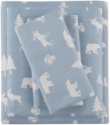 Cotton Flannel Sheets Twin Size, Ultra Soft Flannel Sheet Set with 12 ...