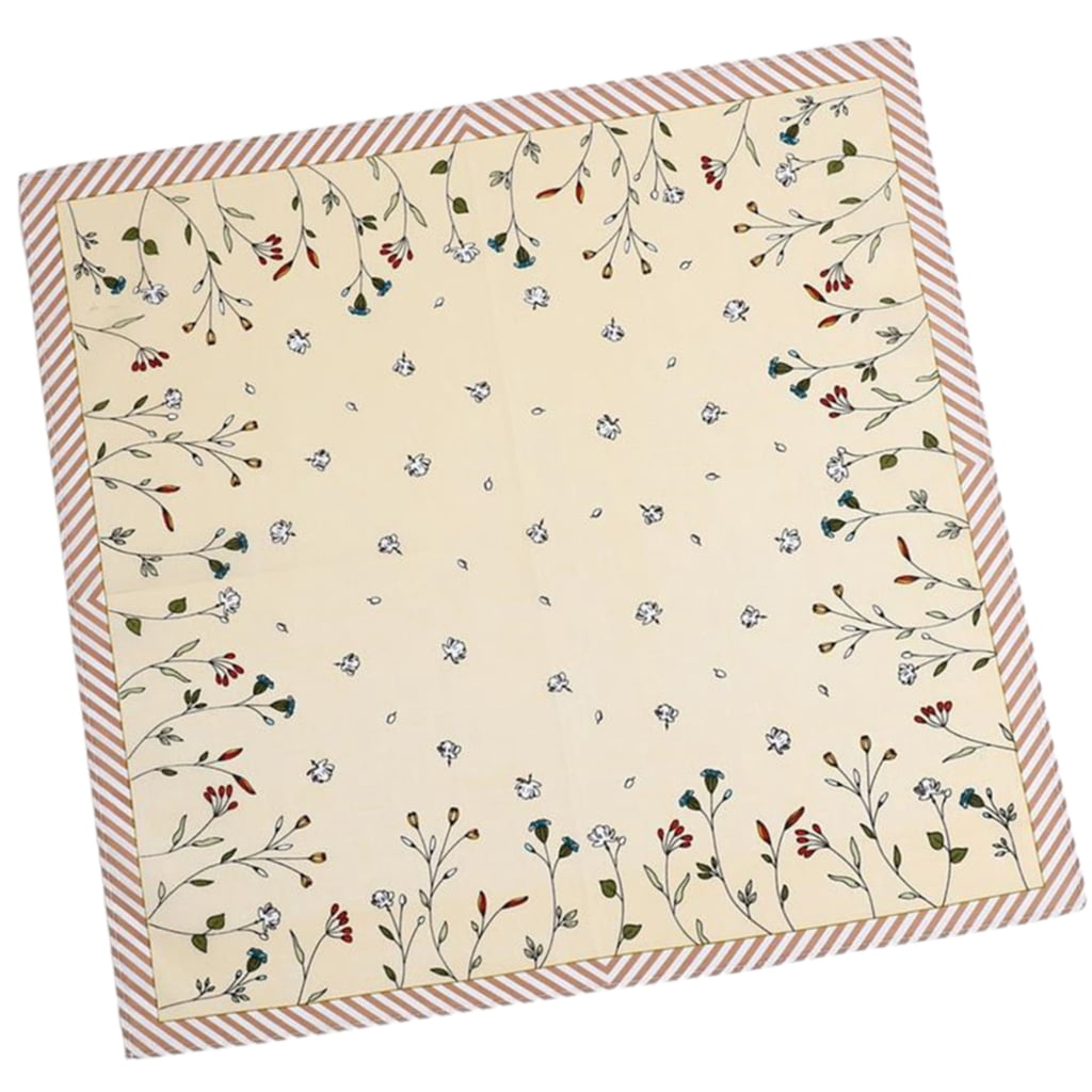 Cotton Flower Handkerchief Women Child Print Face Hand Towel Hanky ...