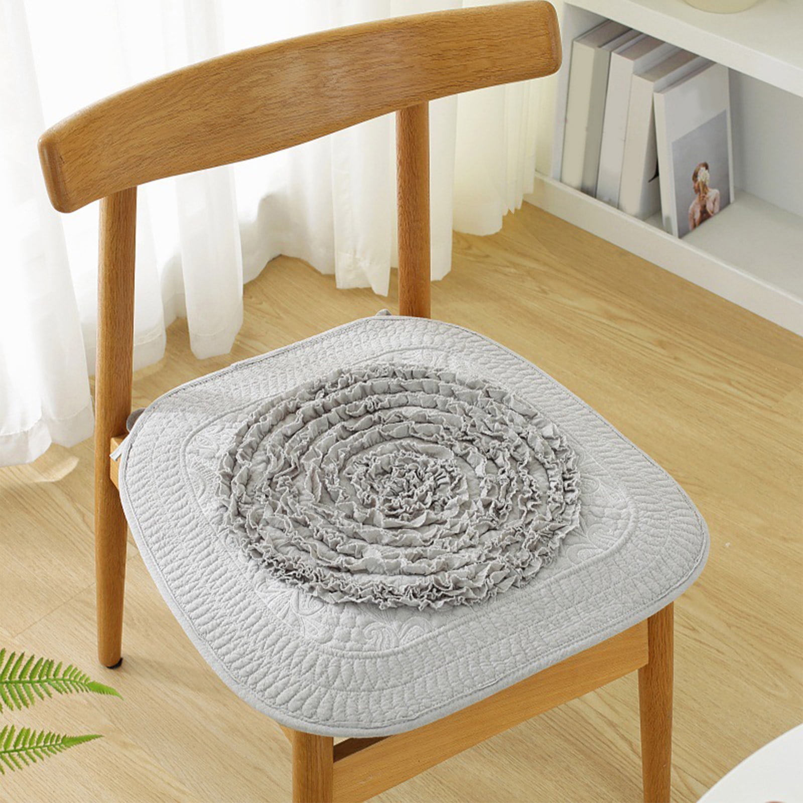 Cotton Flower Pattern Cushion,High-Quality Fabric,Waterproof,Ergonomic ...