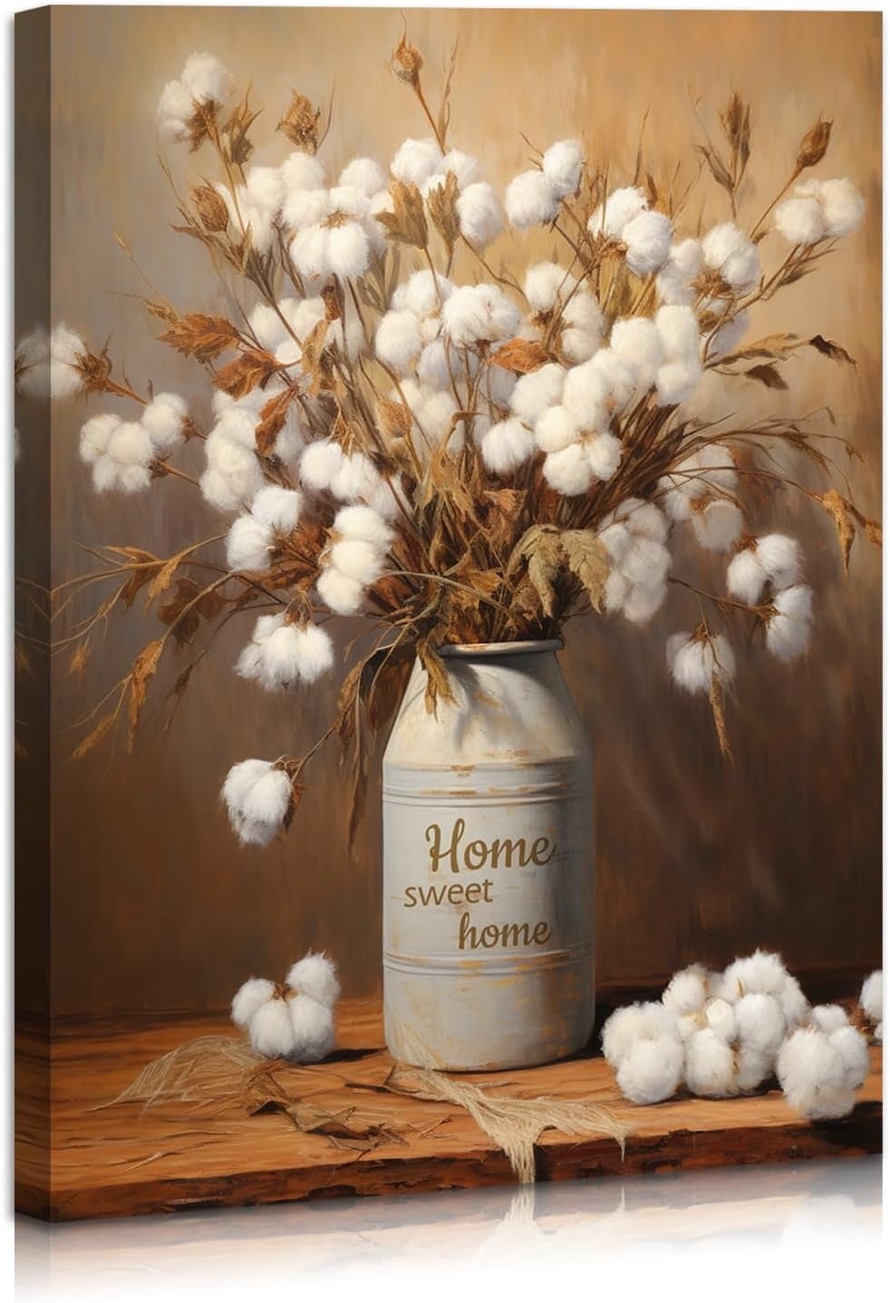 Cotton Flowers Wall Art Vintage Cotton Pictures Wall Decor Country ...