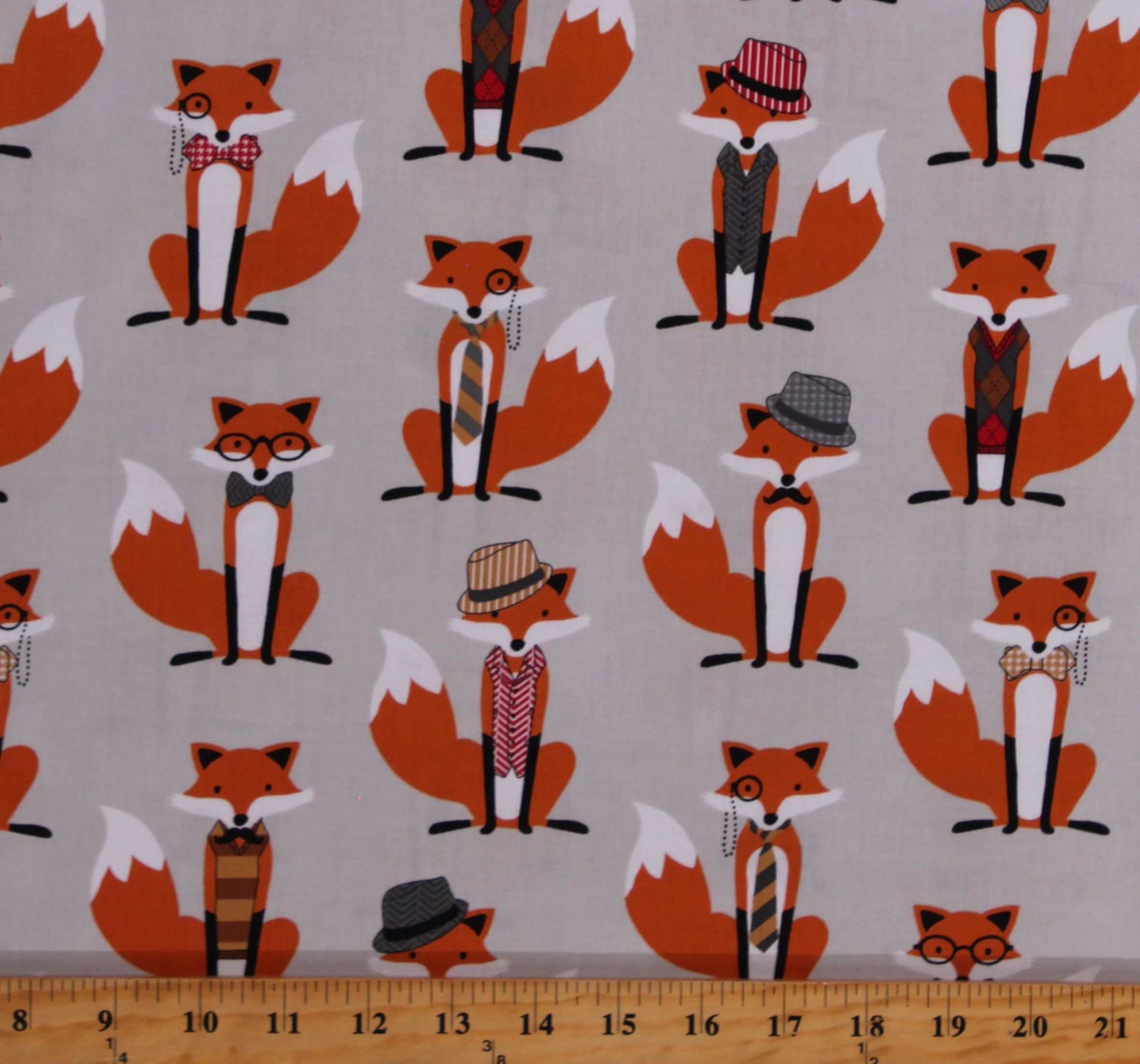 Cotton Fox and the Houndstooth Dressed-up Foxes Woodland Animals on ...