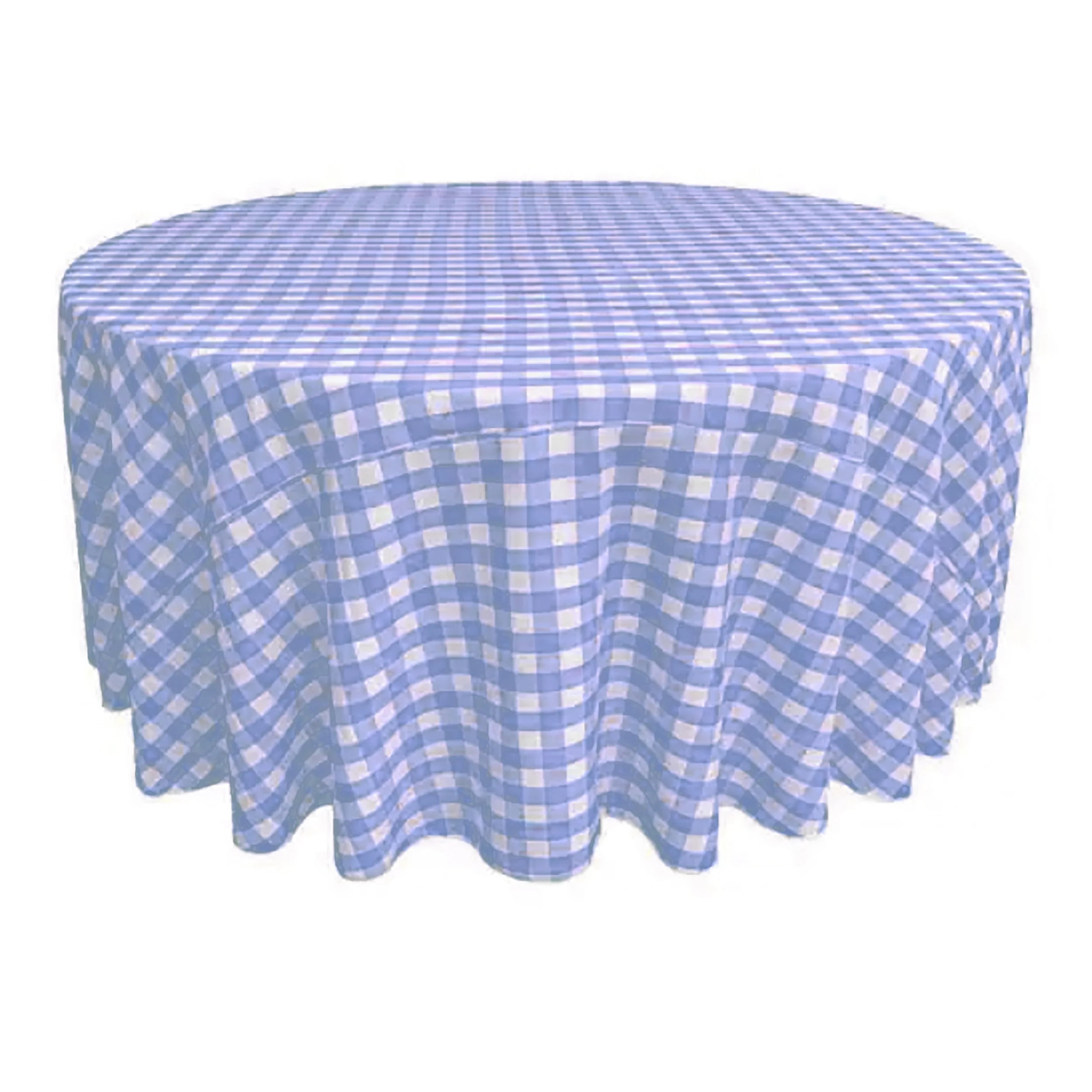 Cotton Gingham Checkered Round Tablecloth for Wedding/Bridal Shower ...
