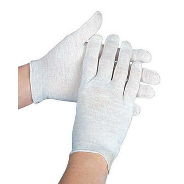 George Glove Company 100% Cotton Dermal Gloves, Large - Walmart.com