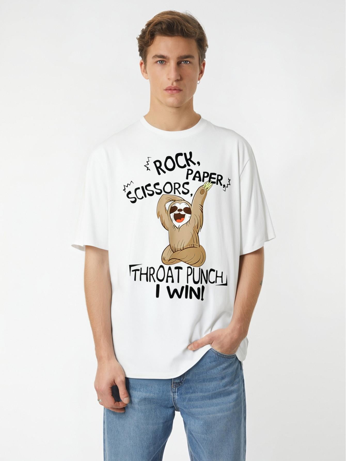 [Cotton Graphic Tee] Cotton Men's Graphic T-Shirt - Fun Print Tee ...