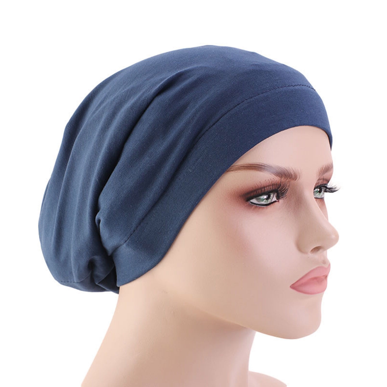 Cotton Hair Cover Bonnet Sleep Cap Silky Lined Sleep Cap Hat for Night ...