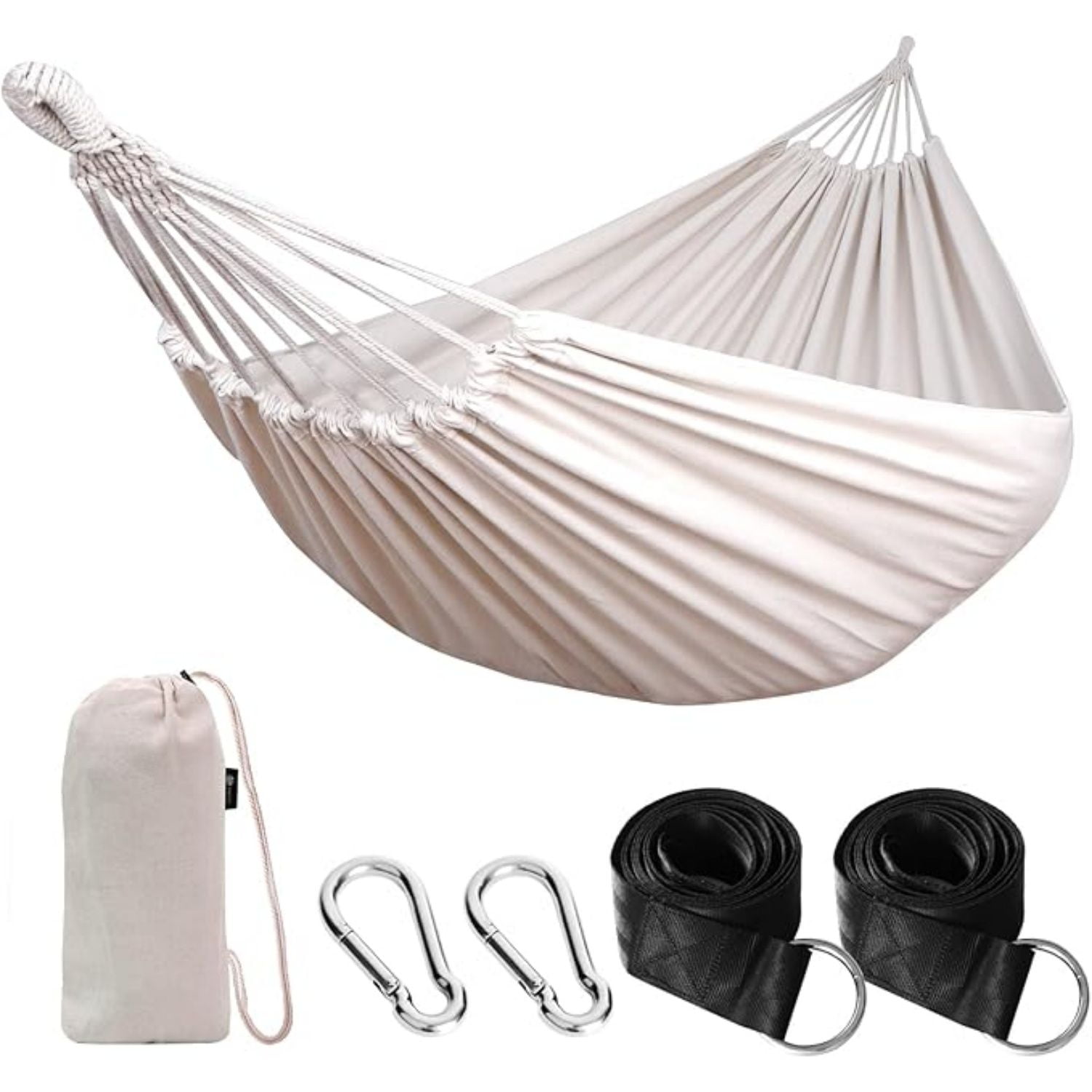 Cotton Hammock Portable Camping Hammocks for Hanging Sturdy Garden ...