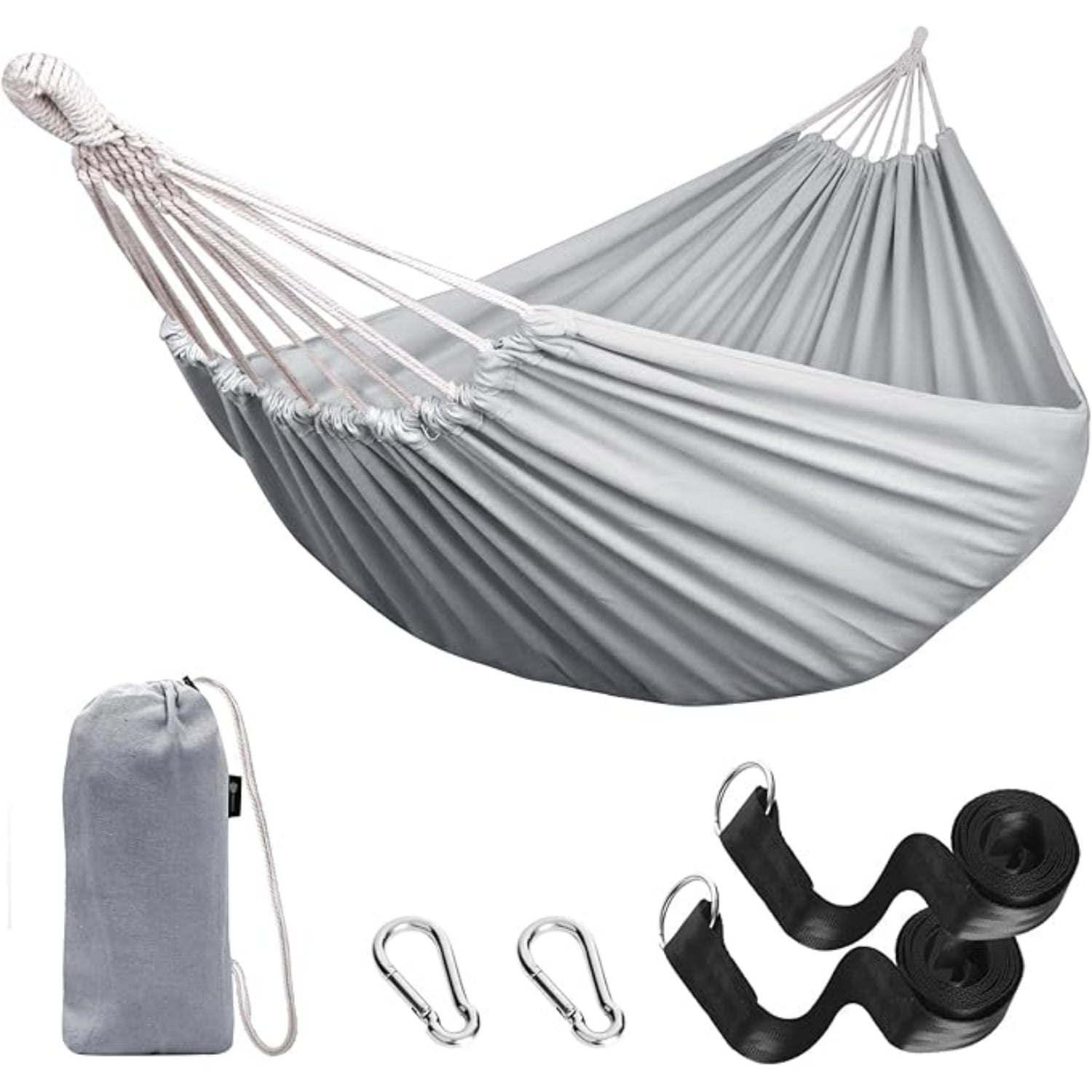 Cotton Hammock Portable Camping Hammocks for Hanging Sturdy Garden ...