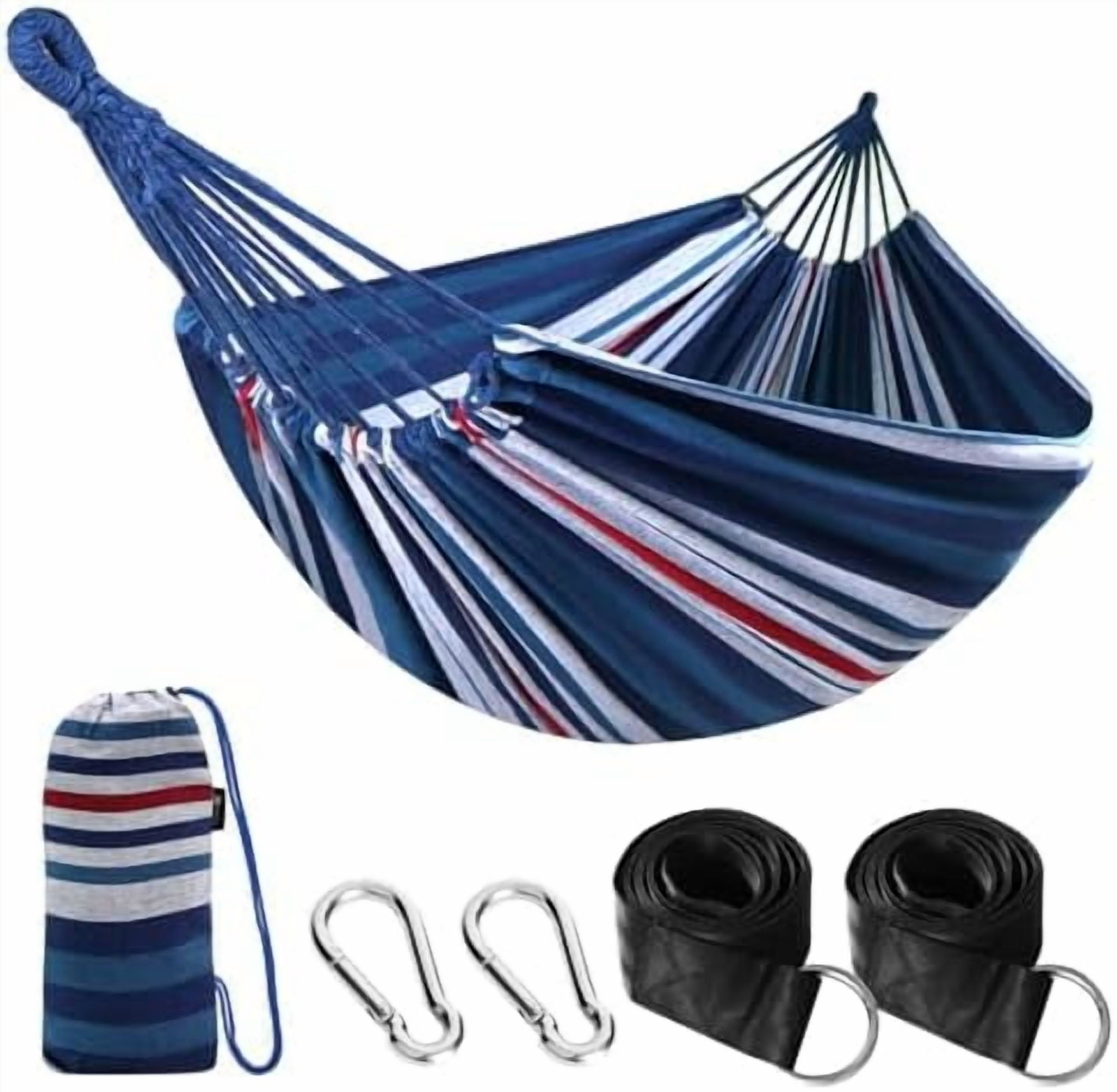 Cotton Hammock Portable Camping Hammocks for Hanging Sturdy Garden ...