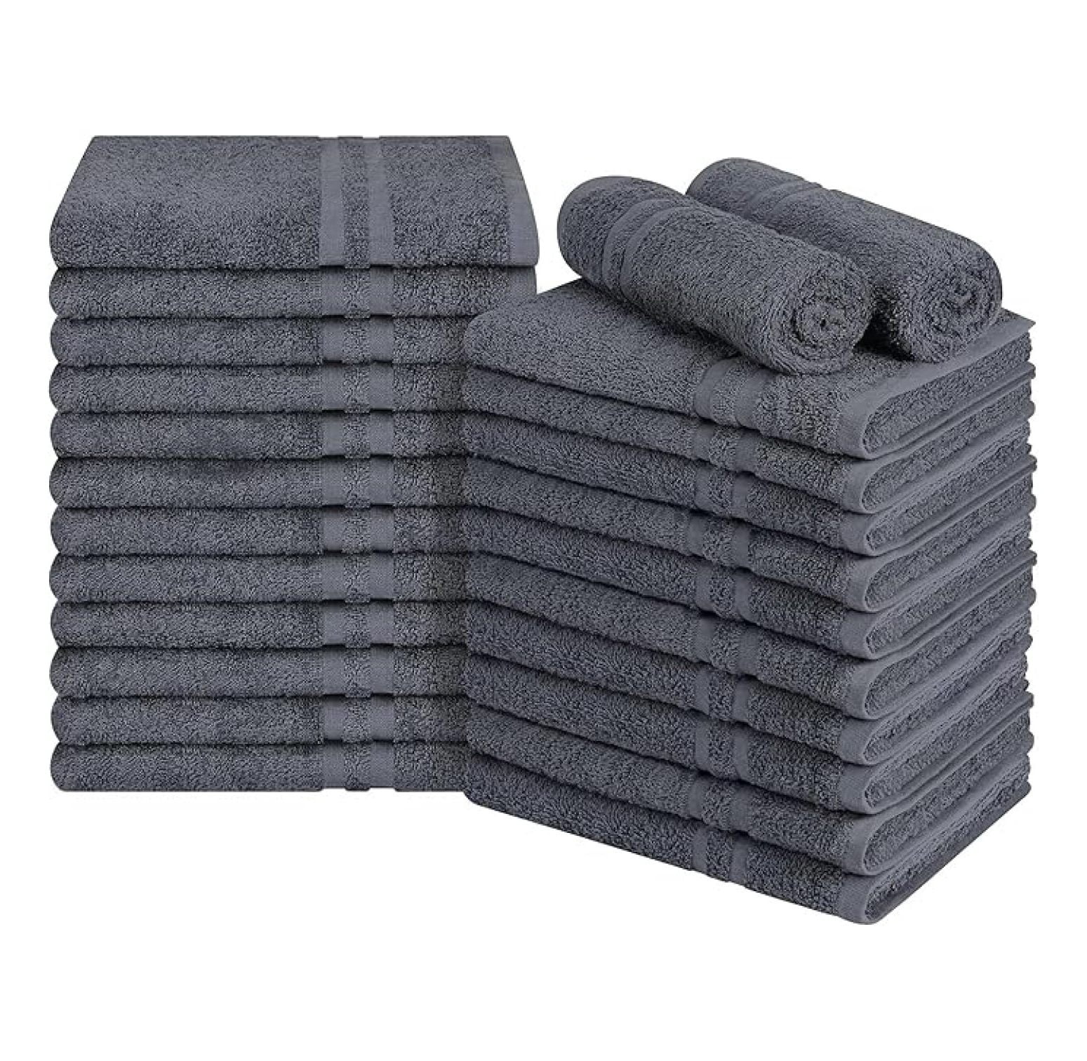 Cotton Hand Towels 24 Pack - 16x27 Inch, Highly Absorbent Quick Dry ...