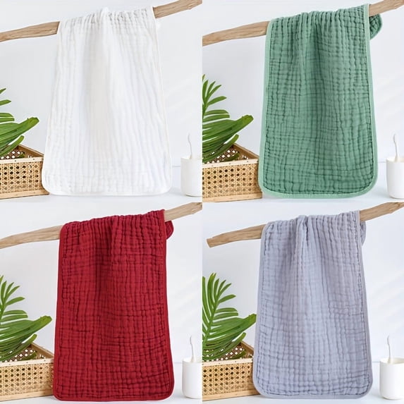 Cotton Hand Towels, Soft & Absorbent Waffle Weave Face Towels, Quick ...