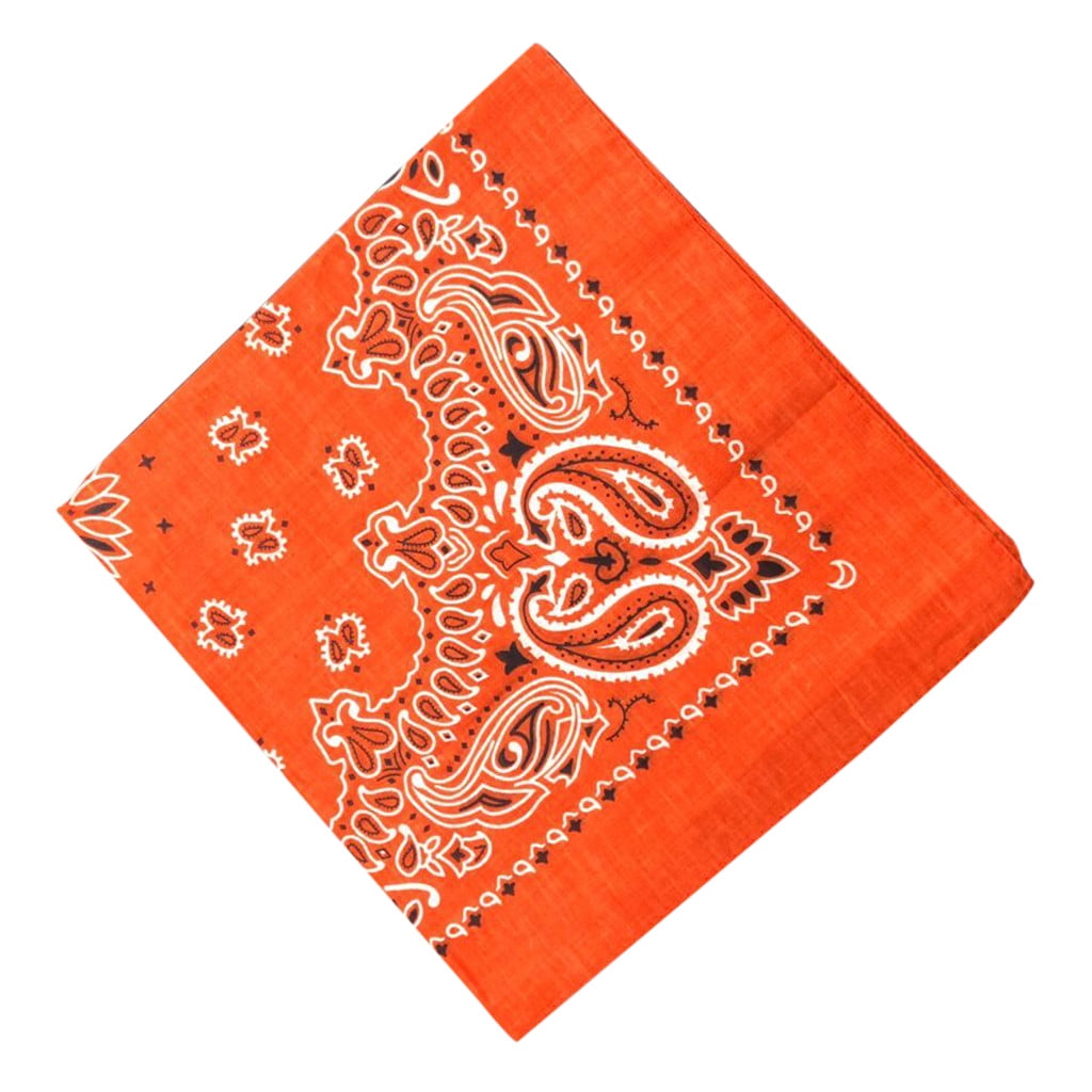 Cotton Handkerchiefs Pure Cotton New Tie-Dyed Headscarf Paisley Scroll ...