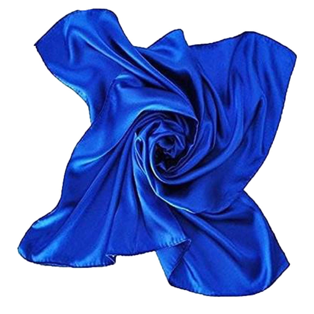 Cotton Handkerchiefs Satin Silk Large 90X90 Cm Square Plain Nautical ...