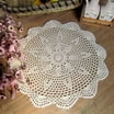 13 Inch Round Handmade Cotton Crochet Lace Doily Doilies Tablecloths ...