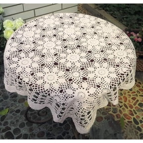 13 Inch Round Handmade Cotton Crochet Lace Doily Doilies Tablecloths ...