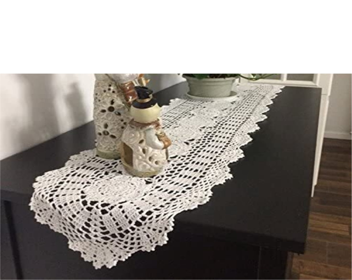 Cotton Handmade Crochet lace Table Runners Oval Tablecloth Doilies ...