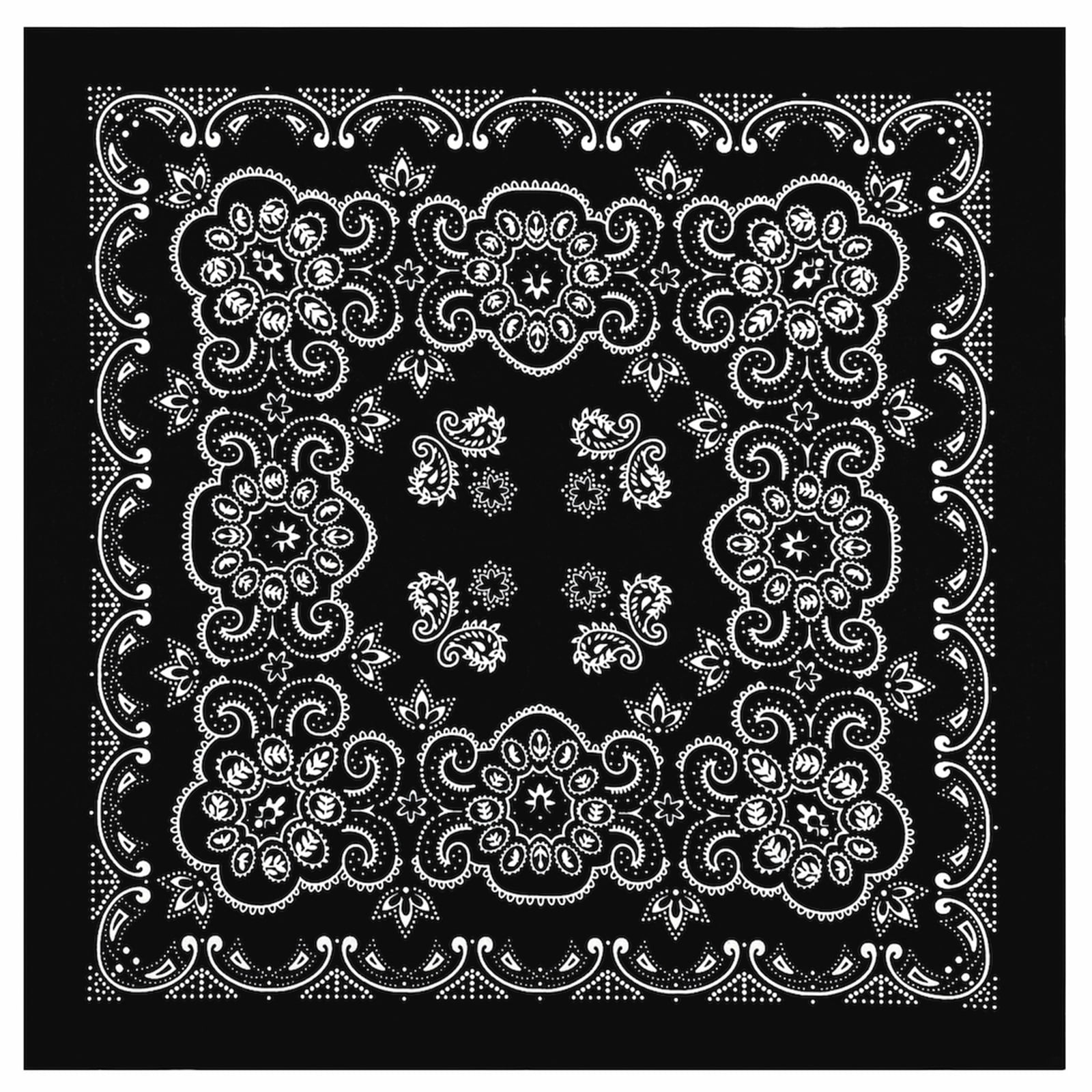 Cotton Headscarf Unisex Neckwear Handkerchief 27Inch Stylish Head ...