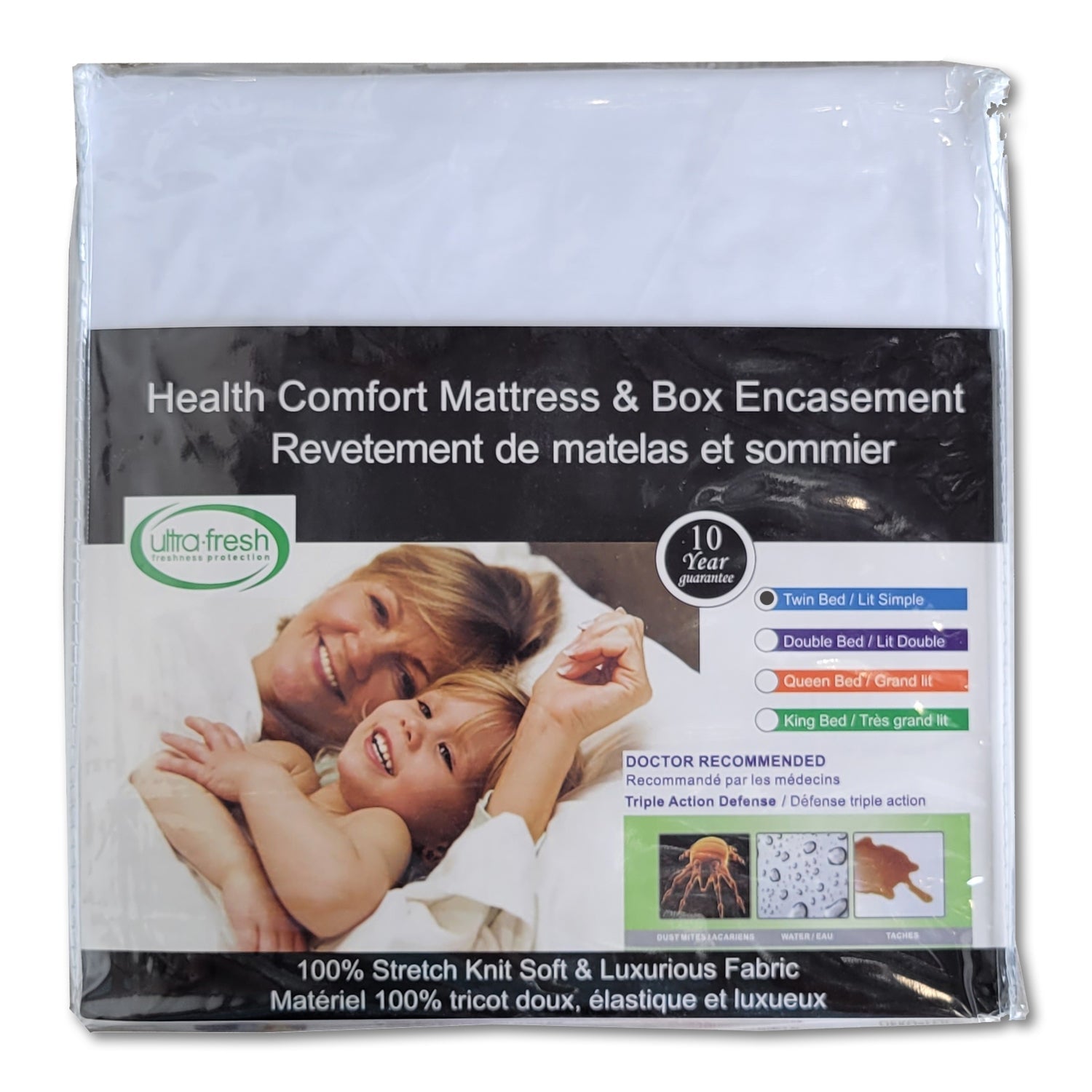 Cotton House - Mattress and Box Spring Cover, Triple Action Defense ...