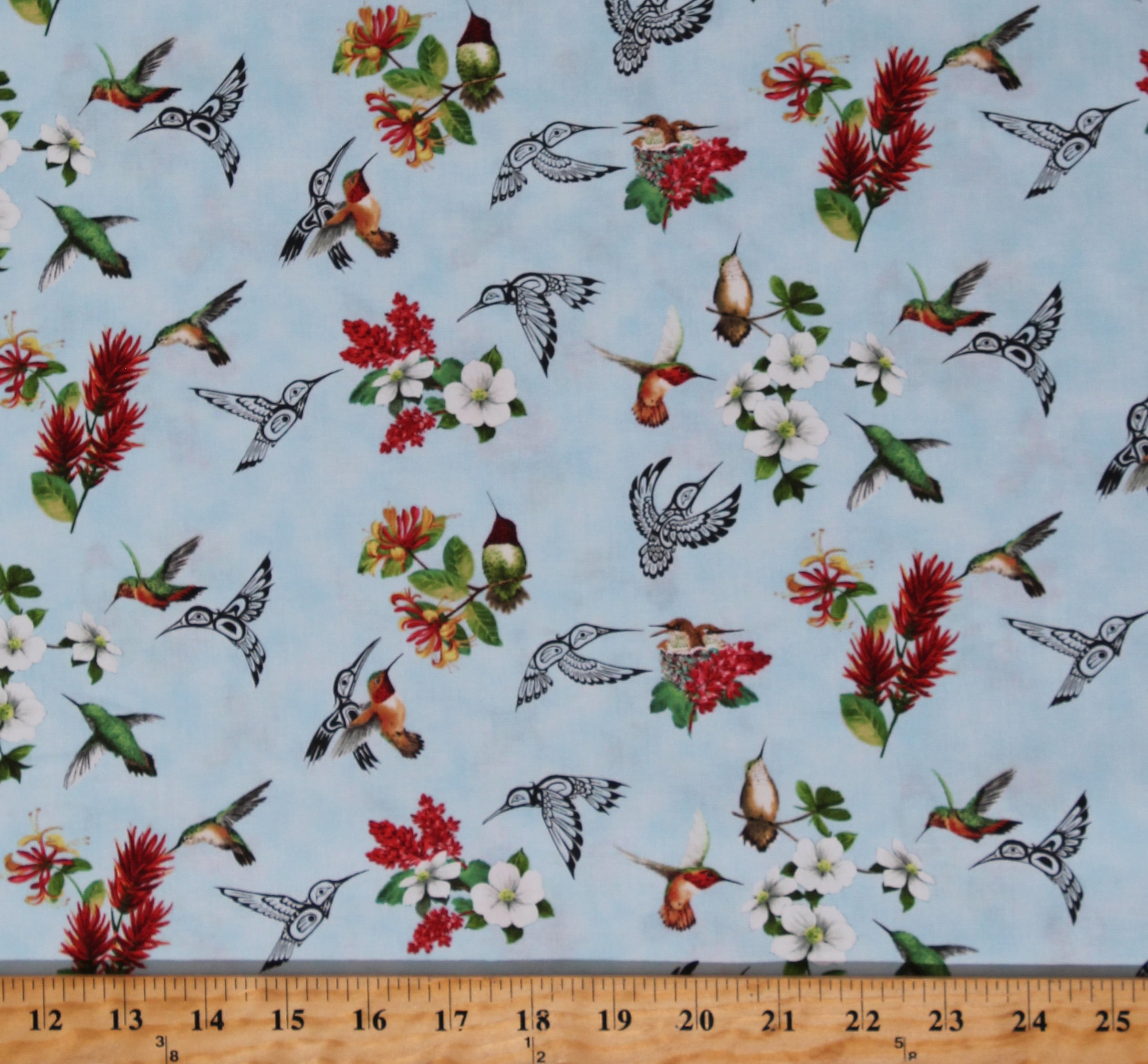 Cotton Hummingbirds Birds Animals Flowers Floral Nature Hummingbird ...