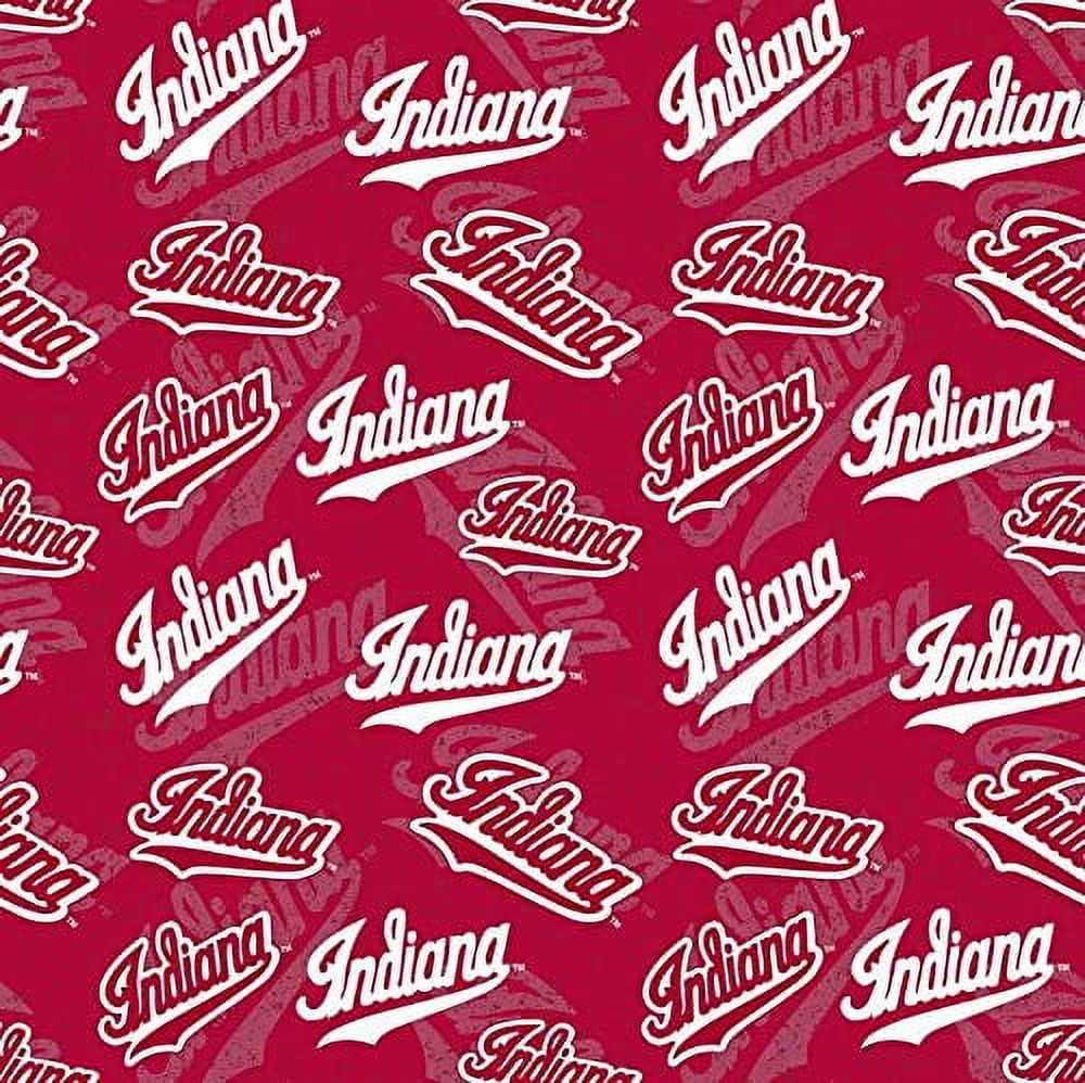 Cotton Indiana University Hoosiers Logos Red Tone on Tone College ...